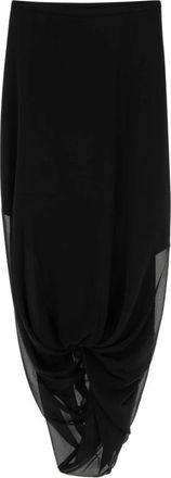 Maison Margiela Femme, Jupes, Noir, Taille: 32 FR Midi Skirt