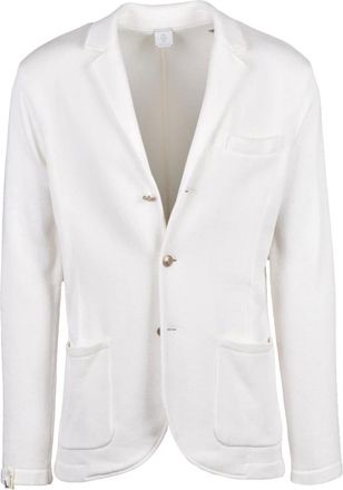 Eleventy Homme, Vestes, Blanc, Taille: L Blazer en maille