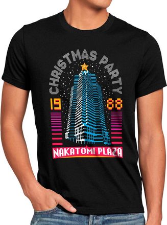 style3 Nakatomi Party Herren T-Shirt Xmas Weihnachten Weihnachtspullover Pulli Ugly Sweater Strick, Gr&ouml;&szlig;e:4XL