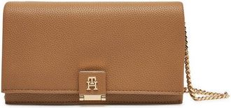 Tommy Hilfiger Handtasche Th Her Flap W/Chain AW0AW17403 Beige