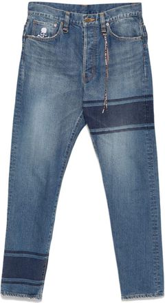 MASTERMIND WORLD Jeans mit Streifendetail - Blau