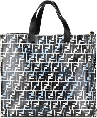 Fendi Hobo Bags - Joshua Vides Zucca Coated Canvas Cloudy Shopper Sa - Gr. unisize - in Blau - f&uuml;r Damen