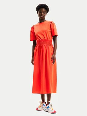 Desigual Sommerkleid Omaha 24SWVW67 Orange Loose Fit