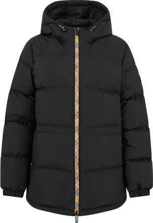 Burberry Veste matelass&eacute;e avec capuche - Femme - Vestes - Noir - Taille: 42 FR