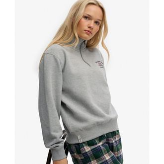 Superdry Sweat &agrave; demi-zip graphique Athletic Essentials