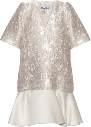 Ganni Femme, Robes, Beige, Taille: 36 FR Robe &agrave; motif floral