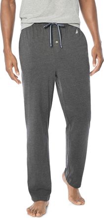 Nautica Herren Weiche Strick-schlaflounge-Hose Pyjamaunterteil, Dunkelgrau meliert, XX-Large