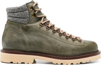 Brunello Cucinelli Lace-up Panelled Boots