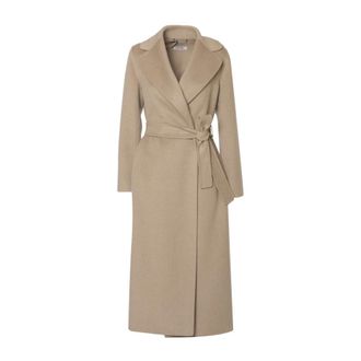 Max Mara Cappotto Lungo a Vestaglia Paola - Femme - Manteaux - Beige - Taille: 36 FR