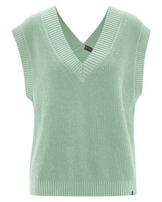 Hempage Cardigan Modischer Pullunder aus Hanf/Biobaumwolle Casual Fit