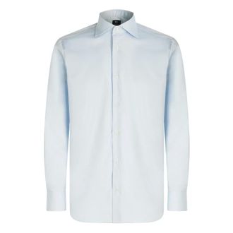 Boggi Milano Homme, Chemises, Bleu, Taille: 3XL Chemise en coton pinpoint coupe slim