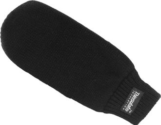 Harrys-Collection Gestrickter Fäustling Thinsulate für Damen + Herren, Farben:schwarz, Handschuhgröße:L