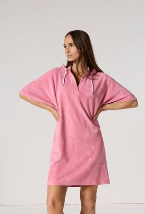Jott Robe &eacute;ponge &agrave; capuche Pink antique Pearl - Taille XL