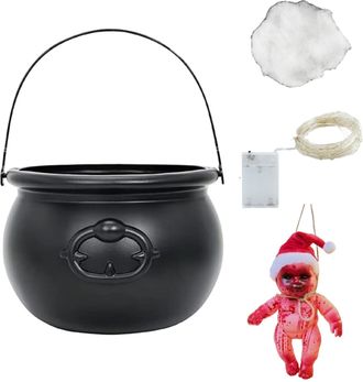 Generic Halloween - Einfache Installation Schwarzer, Halloween | Multifunktionale gruselige Requisiten mit Horror Aussehen, Hexenkessel Vasen f&uuml;r Has Party