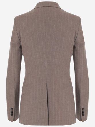 Tagliatore Womens Jacket Stretch Wool Beige