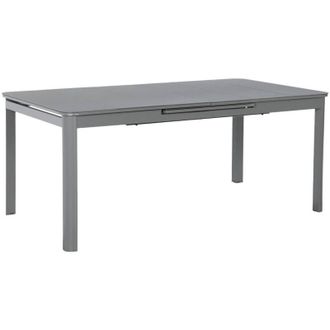 Sweeek Ausziehbarer Gartentisch aus Aluminium 180/240,5cm f&uuml;r 8 Personen