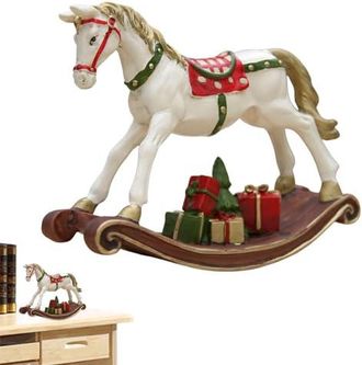 Generic D&eacute;corations de No&euml;l - Cheval &agrave; Bascule - en r&eacute;sine - pour Sapin de No&euml;l - D&eacute;coration de No&euml;l pour, Famille et Cadeaux
