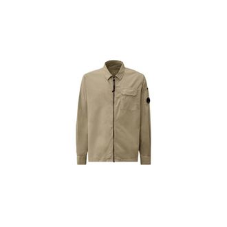 C.P. Company Overshirt mit Rei&szlig;verschluss - - Jackets - Herren - Beige - S