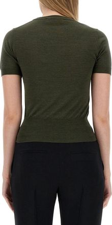Vivienne Westwood Logo Wool-Silk Blend Sweater - Green