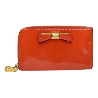 Miu Miu Portefeuille en cuir Pre-owned - Femme - Pre-owned - Rouge - Taille: ONE Size