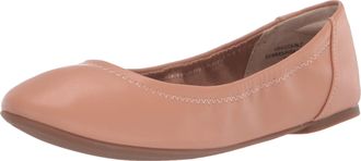 Amazon Essentials Damen Ballerinas Belice Zum Hineinschlüpfen, Helles Kamelbraun, 42.5 EU Weit