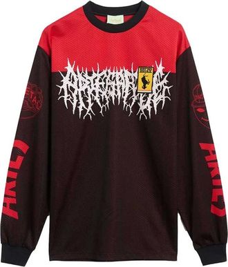 Aries Homme, Sweatshirts et sweats &agrave; capuche, Multicolore, Taille: M Airtex Metal Longsleeve Tee