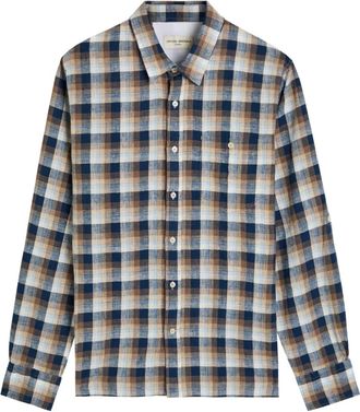 Officine G&eacute;n&eacute;rale chemise Younes &agrave; carreaux - Bleu