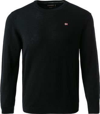 Napapijri Herren Pullover schwarz unifarben