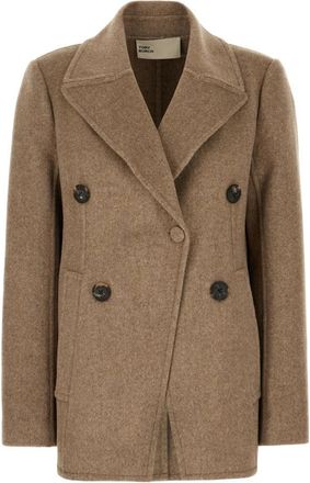 Tory Burch Femme, Vestes, Beige, Taille: 34 FR Veste Large en Twill