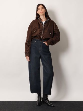 Givenchy Womens Twisted Dark Blue Denim Jeans Cotton