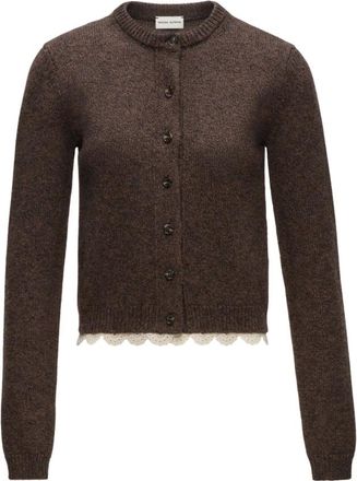 Magda Butrym Cardigan en laine - Femme - Pulls - Brun - Taille: 40 FR