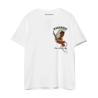 maharishi Drachen Tiger Tour Tee - - Tops - Herren - Wei&szlig; - L