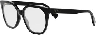 Fendi Geometrische Optische Fassung - - Accessories - unisex - Schwarzk - 54 MM