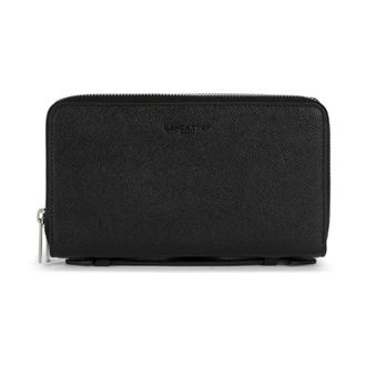 Lancaster Delphino Lucas Leder Zip-Around Geldb&ouml;rse - - Accessories - Damen - Schwarzk - ONE SIZE
