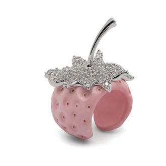 Yvmin Yvmin, Femme, Accessoires, Rose, Taille: ONE Size Strawberry Gemstone Ring