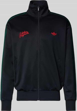 adidas Originals Sweatjacke mit Logo-Stitching und Stehkragen