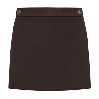 Sportmax Short Skirts - Femme - Jupes - Brun - Taille: 34 FR