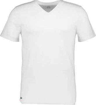 Lacoste Herren T-Shirts weiß Reine Baumwolle unifarben