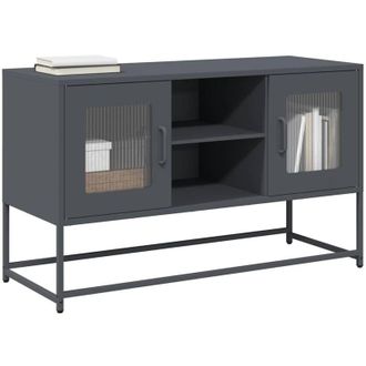vidaXL Meuble tv anthracite 100,5x39x60,5 cm acier Vidaxl