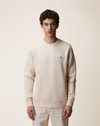 Faguo Sweat col rond beige fonc&eacute;
