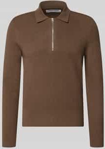 Sams&oslash;e & Sams&oslash;e Slim Fit Pullover mit Polokragen Modell GUNA
