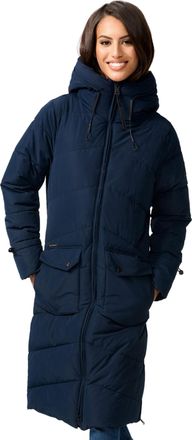 Marikoo Damen Wintermantel (XS-XXL) - Leicht, Wasserabweisend, Steppmantel, 4 Taschen, 2 Wege Reißverschluss, Warme Jacke Frauen B984 (XS, Navy)