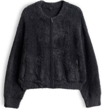 OPUS Strickjacke Dores aus Polyamid mit weichem Griff Schmal zulaufende Blousonform mit weichem Griff und B&uuml;ndchen