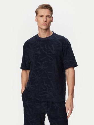 HUGO BOSS T-Shirt Flower 50559227 Dunkelblau Regular Fit