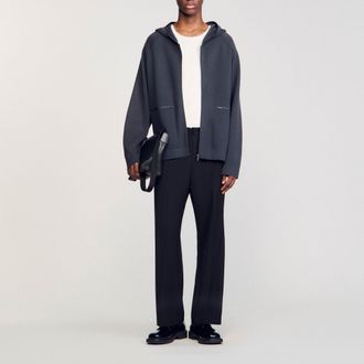 Sandro Cardigan mit Kapuze in Milano-Wolle