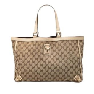 Gucci Pre-owned Abbey D-Ring Tote Bag - Femme - Pre-owned - Beige - Taille: ONE Size