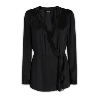 Giorgio Armani Damen, Blusen & Hemden, Schwarzk, LGr&ouml;&szlig;e