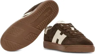 Hogan Suede Colorblock Sneakers - Brown