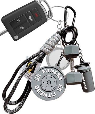Generic Pendentif Pour Sac De Gym,Petit Pendentif De Porte-Cl&eacute;s Pour Gym | Barbell Fitness Pour &Agrave; Dos | Pour Sac Portefeuille Valise Voyage &Eacute;cole F&ecirc;te Bureau 