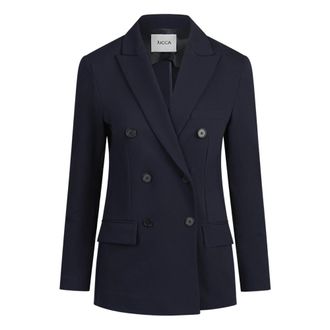 Jucca Zweireihiger taillierter Blazer - - Jackets - Damen - Blau - XS